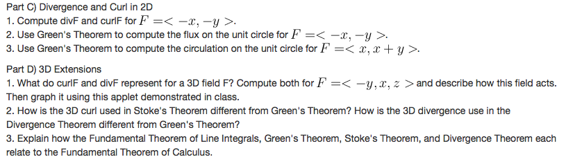 Solved Divergence and Curl in 2D Compute divF and curlF for | Chegg.com