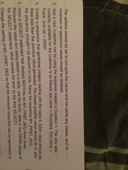 Solved Please I need SQL commands for this hands on | Chegg.com