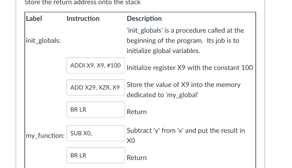D Question 4 13 Pts Implement The Following In Legv8