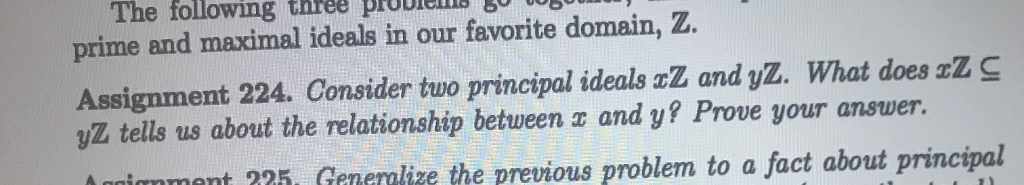 Solved The following three probians prime and maximal ideals | Chegg.com