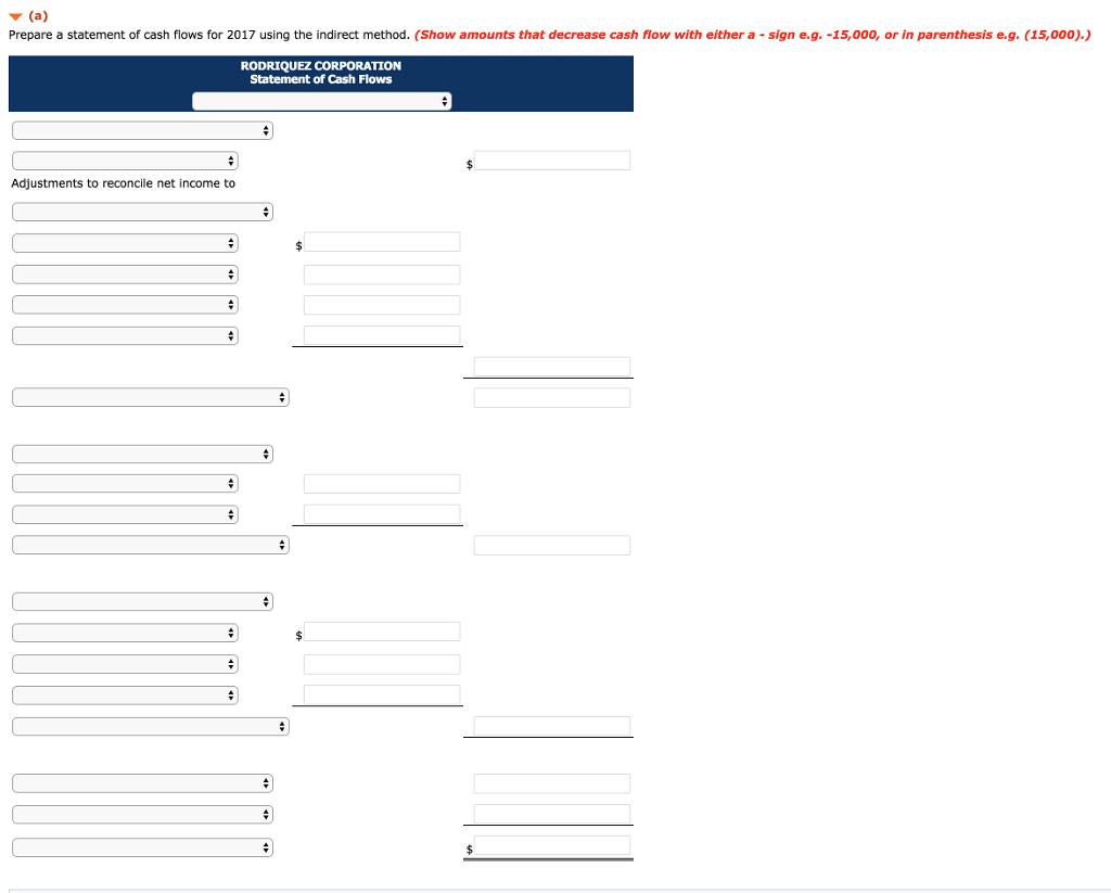 Solved Exercise 13-9 (Part Level Submission) Rodriquez | Chegg.com