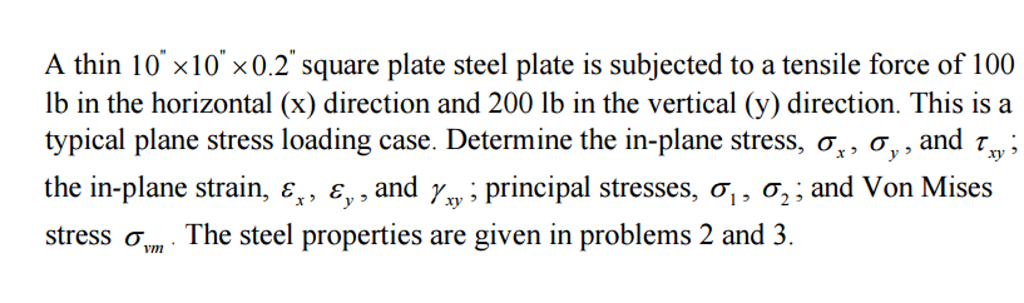 Solved A Thin 10 Times 10 Times 0 2 Square Plate Steel Chegg solved-a-thin-10-times-10-times-0-2-square-plate-steel-chegg