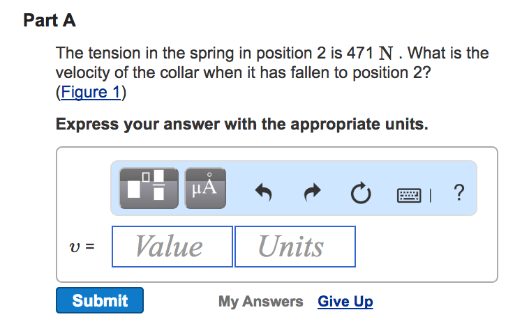 Solved The 5-kg collar is released from rest in position 1 | Chegg.com