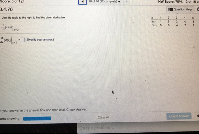 Solved Use the table to the right to find the given | Chegg.com