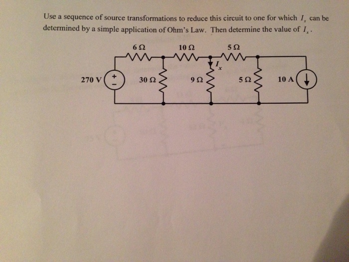 Solved Use a sequence of source transformations to reduce | Chegg.com