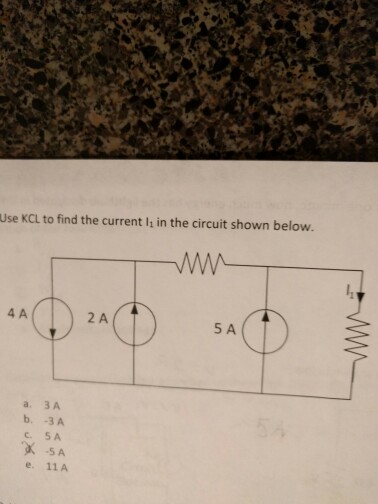 Solved Use KCL to find the current i_1 in the circuit shown | Chegg.com
