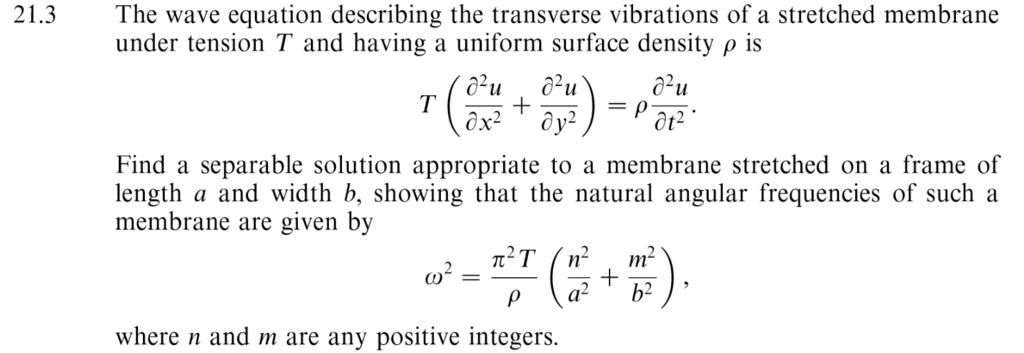Solved 21.3The wave equation describing the transverse | Chegg.com