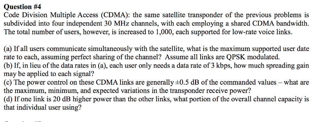 Code Division Multiple Access (CDMA): the same | Chegg.com
