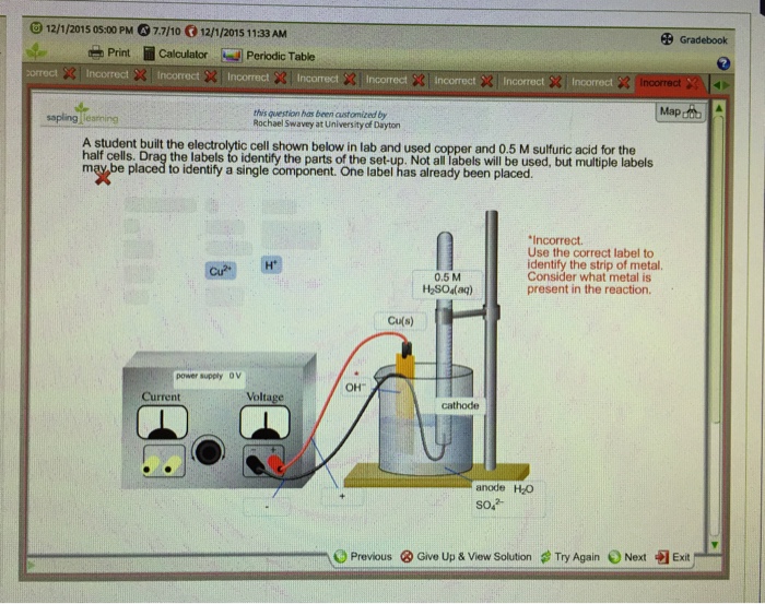 Determination of a Faraday Experiment | Chegg.com