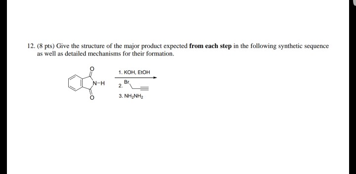 Solved 12. (8 pts) Give the structure of the major product | Chegg.com Solved 12. (8 pts) Give the structure of the major product | Chegg.com