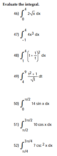 Solved Evaluate the integral. Integral^4_0 2 squareroot x | Chegg.com