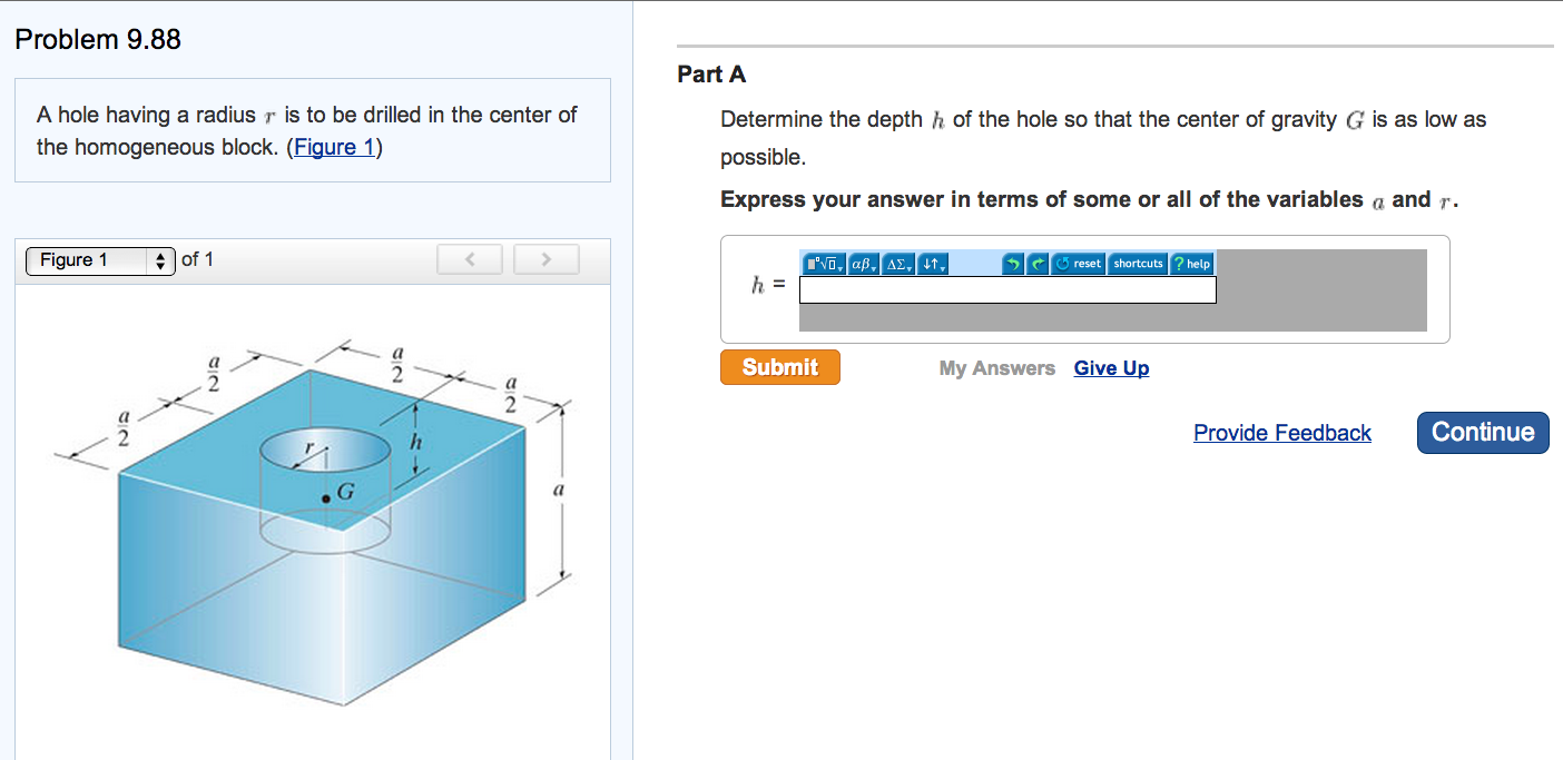 Solved A hole having a radius r is to be drilled in the | Chegg.com