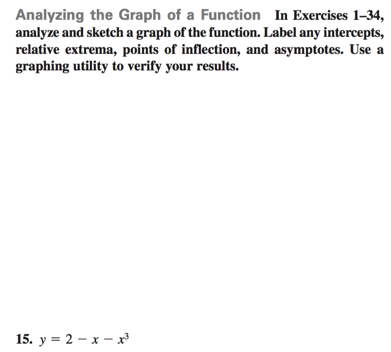 Solved Analyzing the Graph of a Function In Exercises 1-34, | Chegg.com