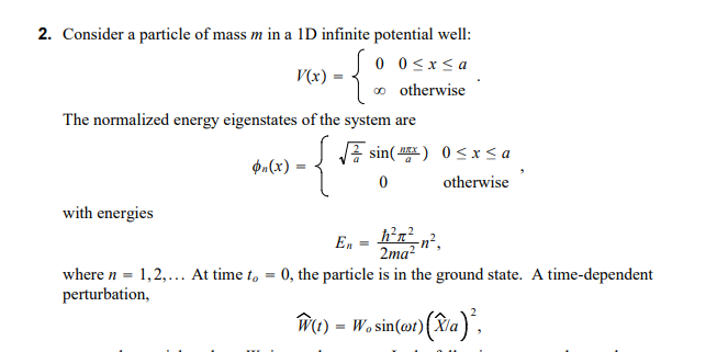 1. Consider the problem of two non-interacting | Chegg.com