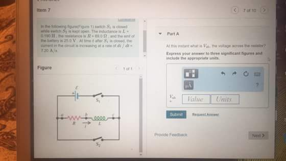 Solved Item 7 v Part A 20 A/ Express your anwer to three | Chegg.com