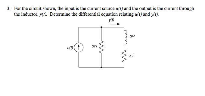 Solved For the circuit shown, the input is the current | Chegg.com