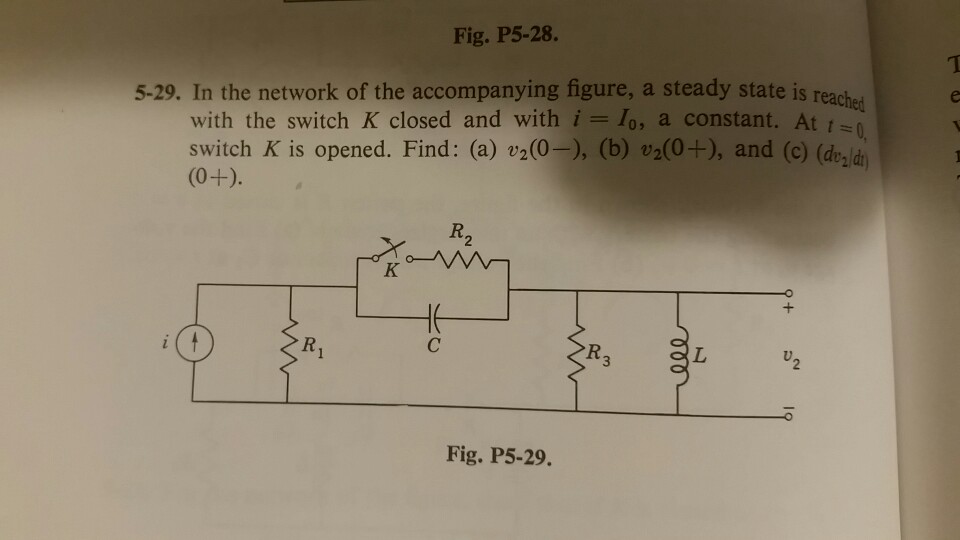 Solved Fig. P5-28. 5-29. In the network of the accompanying | Chegg.com