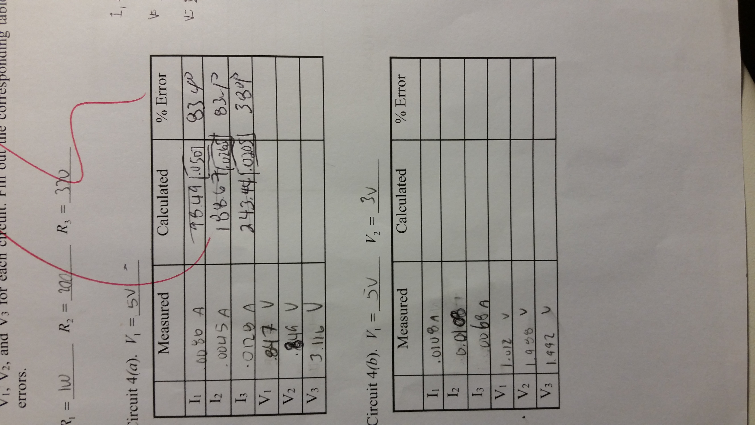 Solved Kirchhoff's rules lab report data analysis..... can | Chegg.com