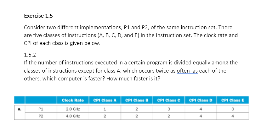 Solved Exercise 1.5 Consider two different implementations, | Chegg.com Solved Exercise 1.5 Consider two different implementations, | Chegg.com