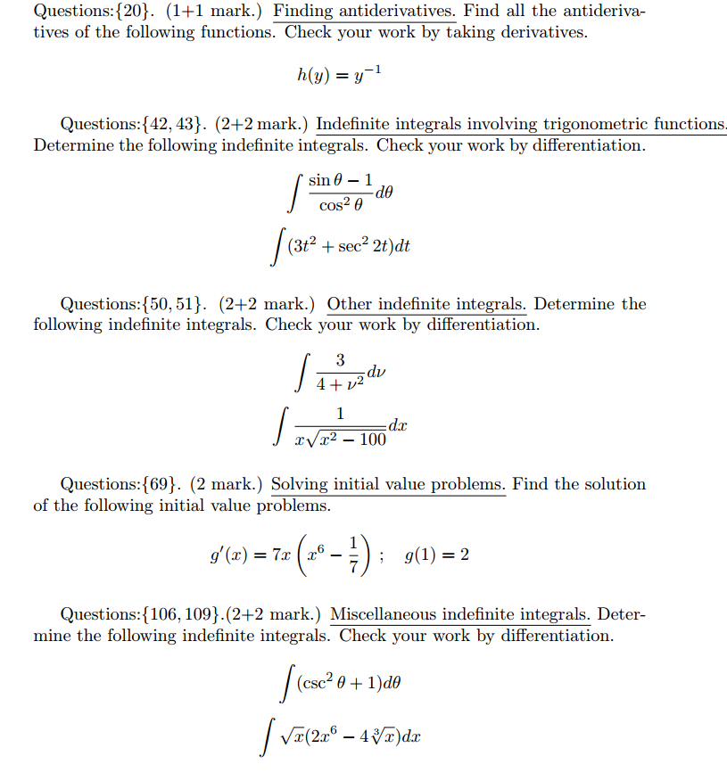 Solved Finding antiderivatives. Find all the antiderivatives | Chegg.com