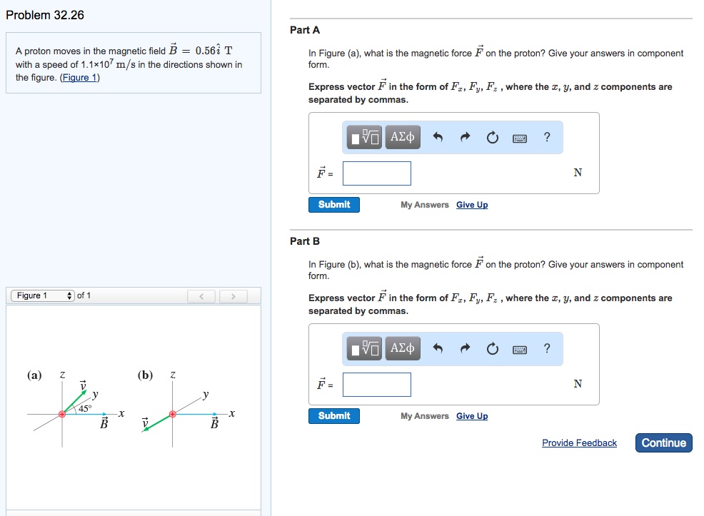 Solved A proton moves in the magnetic field B^rightarrow = | Chegg.com
