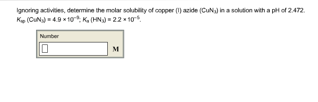 Solved Ignoring activities, determine the molar solubility | Chegg.com