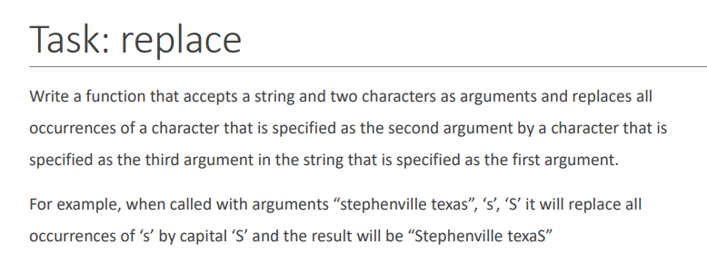 Solved Task: replace Write a function that accepts a string | Chegg.com