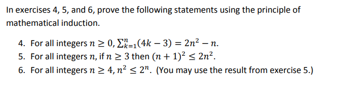 Solved In exercises 4, 5, and 6, prove the following | Chegg.com