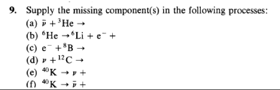 Solved Supply the missing component(s) in the following | Chegg.com