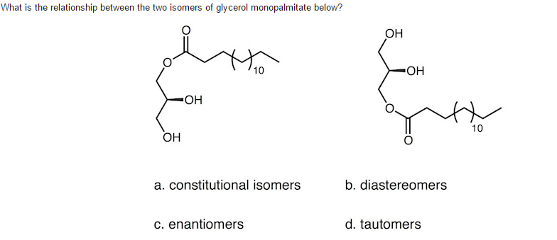 Solved What is the relationship between the two isomers of | Chegg.com