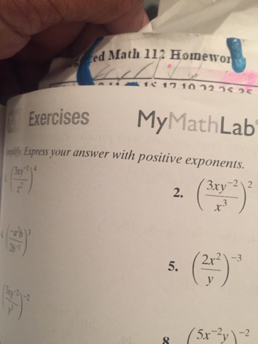 Solved Express your answer with positive exponents. | Chegg.com