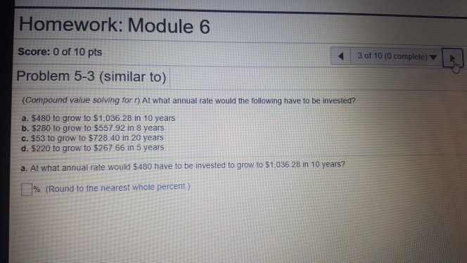 Solved Homework Module 6 Score 0 Of 10 Pts Problem 5 3
