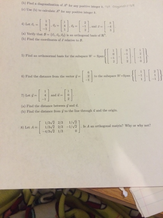 Solved Find a diagonalization of A^k for any positive | Chegg.com