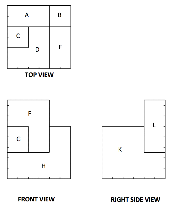 Solved Draw the Isometric Drawing of the blocks below using | Chegg.com