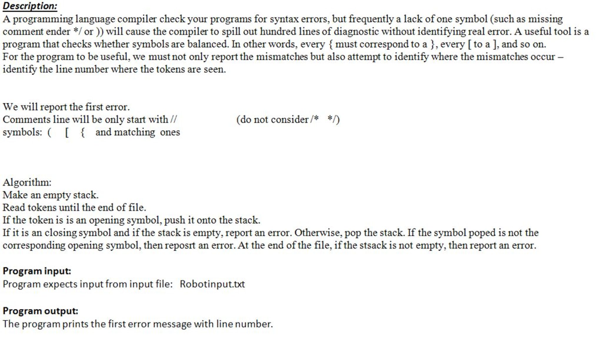 A programming language compiler check your programs | Chegg.com