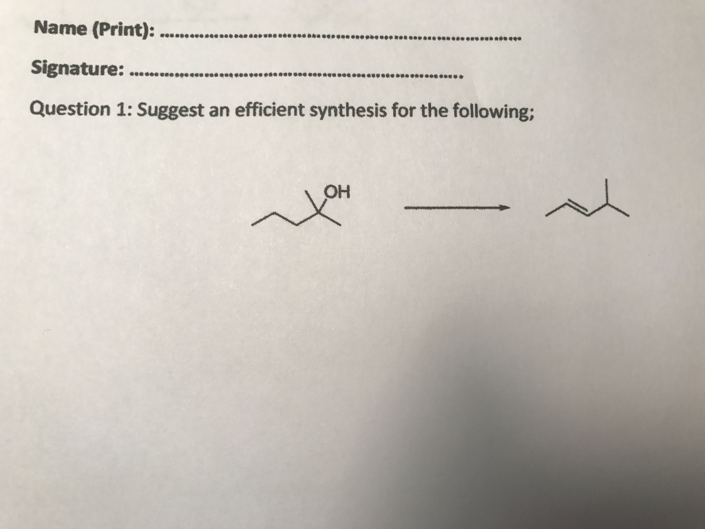 Solved Suggest an efficient synthesis for the following; | Chegg.com