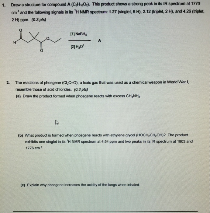 Solved Draw a structure for compound A (C_6H_10 O_2) This | Chegg.com