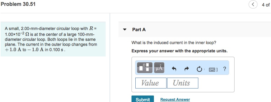 Solved Problem 30.51 4 of A small, 2.00-mm-diameter circular | Chegg.com