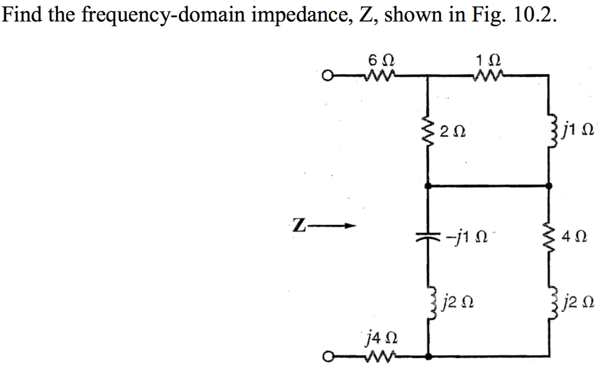 Solved: Find The Frequency-domain Impedance, Z, Shown In F... | Chegg.com