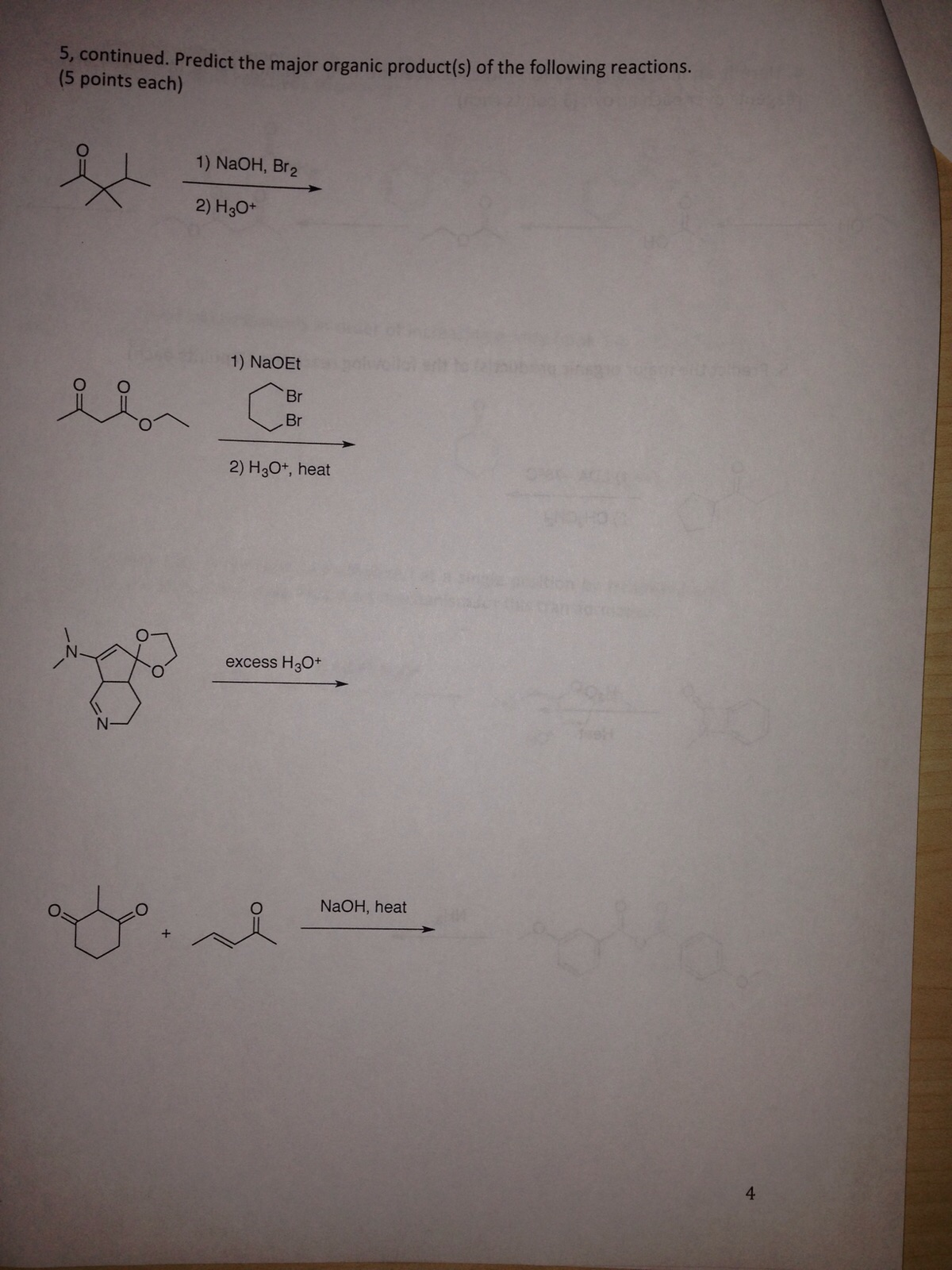 Solved Predict the major organic product(s) of the following | Chegg.com