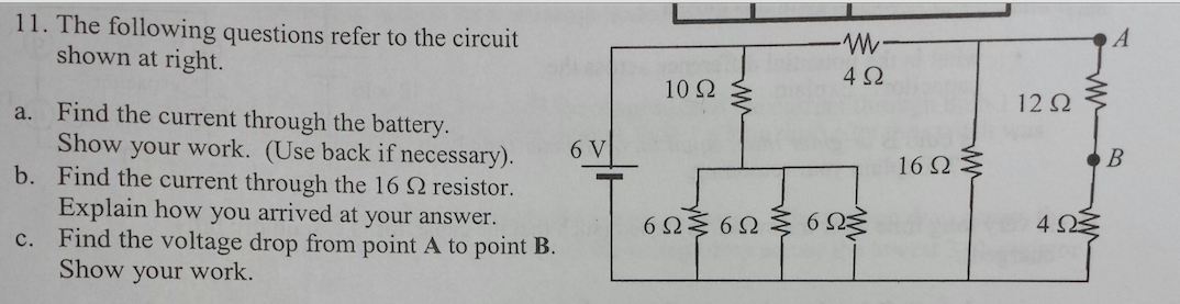 Solved The following questions refer to the circuit shown at | Chegg.com