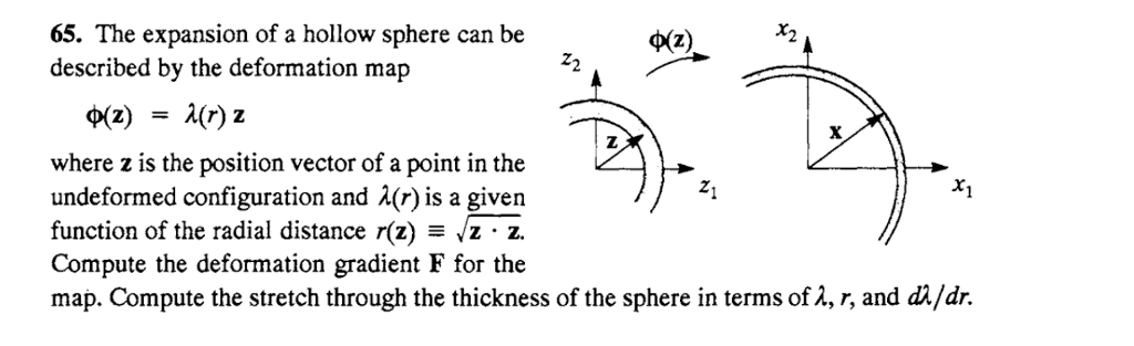 Solved 65. The expansion of a hollow sphere can be described | Chegg.com
