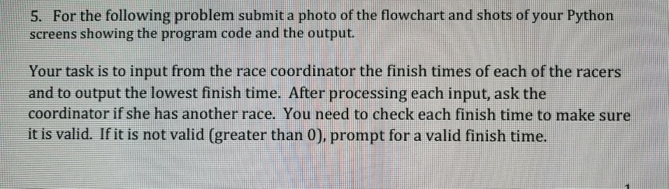 Solved 5. For the following problem submit a photo of the | Chegg.com