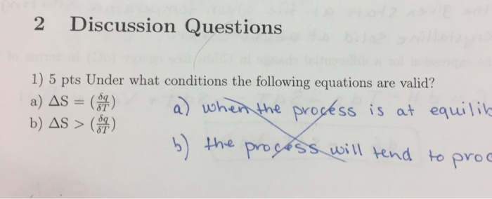 Solved Under what conditions the following equations are | Chegg.com