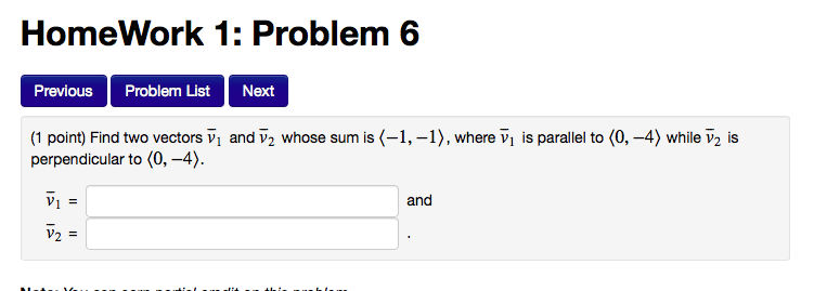 Solved HomeWork 1: Problem 6 Previous Problem List Next (1 | Chegg.com