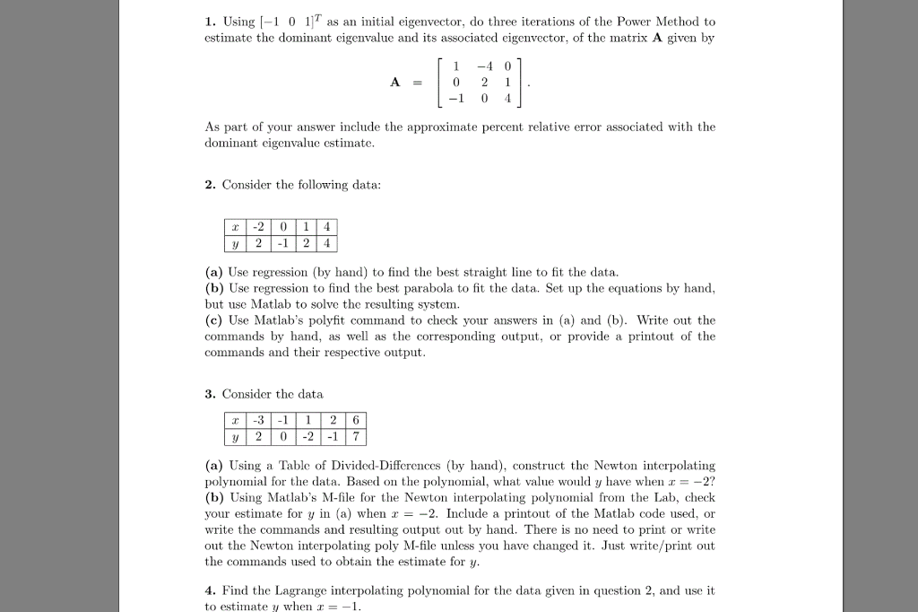 Solved 1 Using 1 1 0 11T As An Initial Eigenvector Do Chegg solved-1-using-1-1-0-11t-as-an-initial-eigenvector-do-chegg