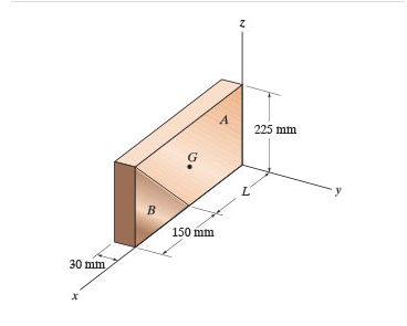 Solved Find x bar, y bar, z bar of it cneter G | Chegg.com