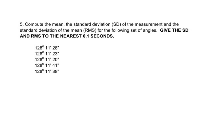 Solved 3. Reduce the following set of angle observations: | Chegg.com