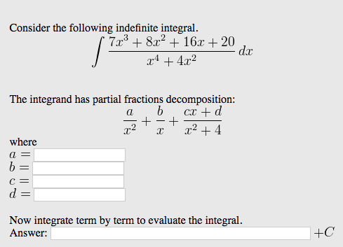Solved Consider the following indefinite integral. integral | Chegg.com