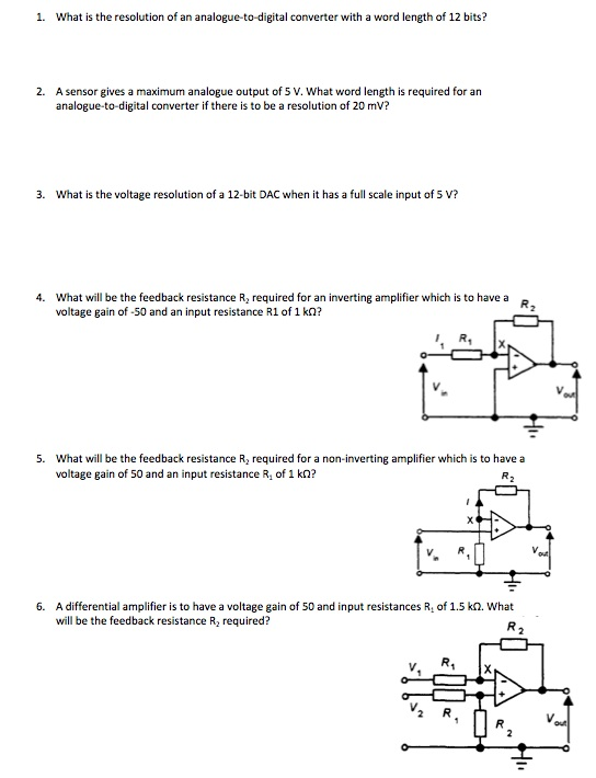 Solved What is the resolution of an analogue-to-digital | Chegg.com